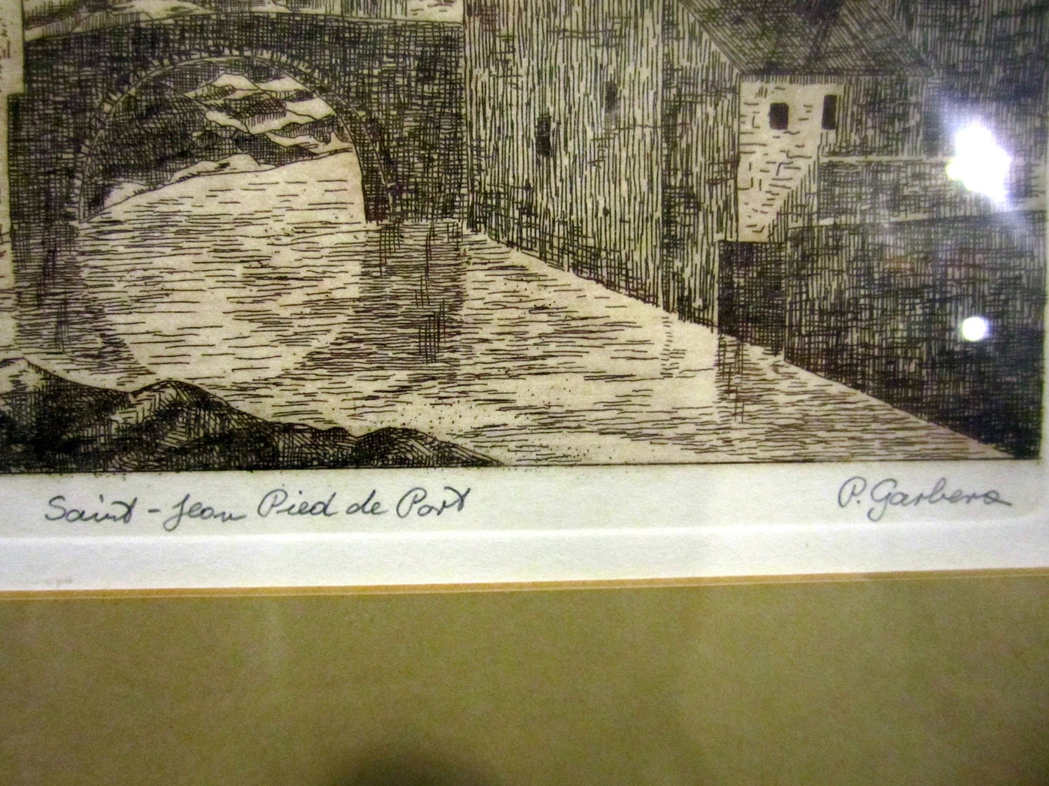 REDUCED Vintage Original Etching by Peter Garbera