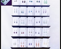 Popular items for wood earring display on Etsy