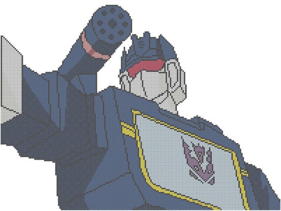 Items similar to Soundwave Transformers Cross Stitch Pattern on Etsy