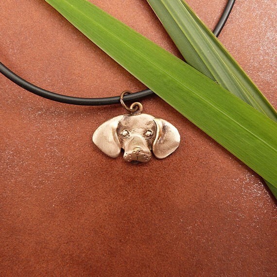 Bronze Beagle Necklace