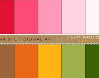 Solid Color Digital Paper 'Gray Shades' Printable