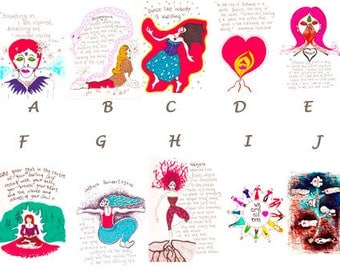 Yoga note cards | Etsy