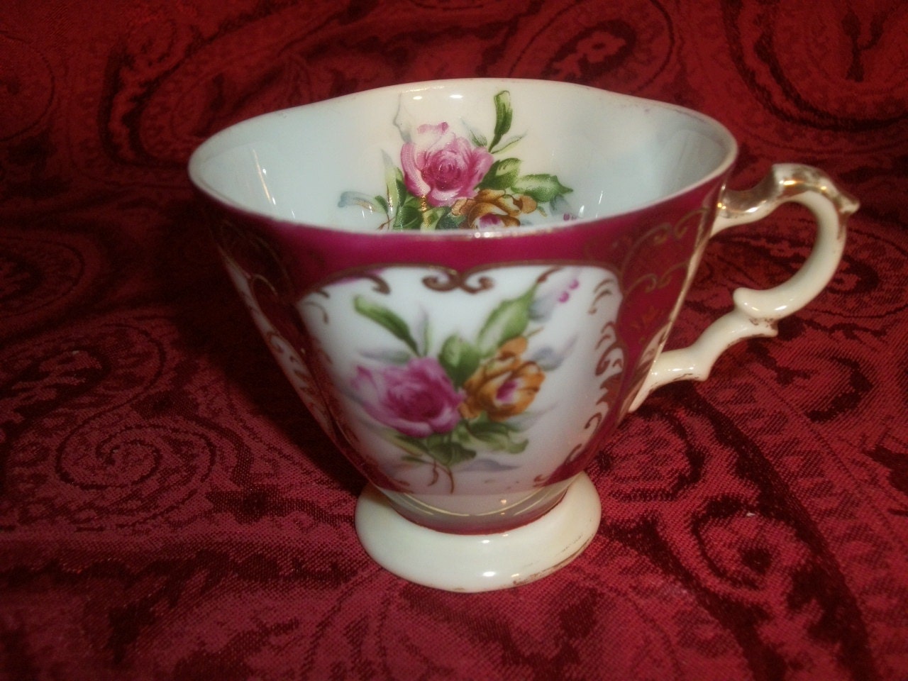 Lefton China Hand Painted Porcelain Floral by TKSPRINGTHINGS