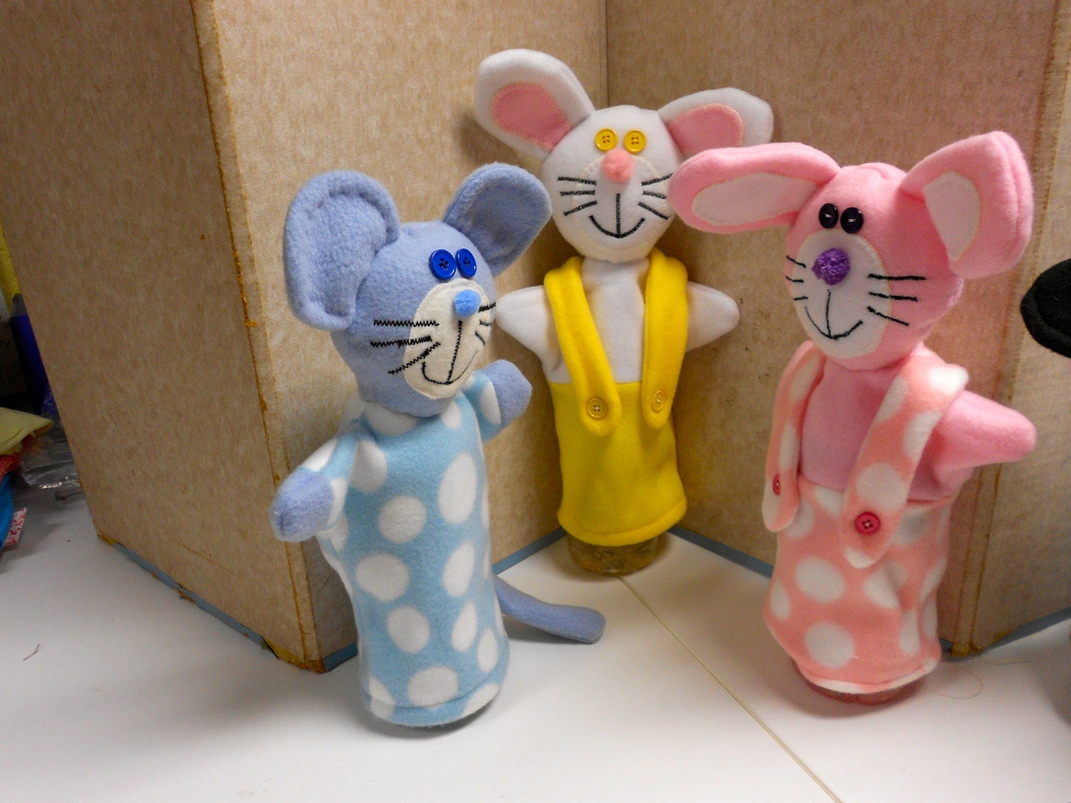 Fleece Animal Hand Puppets