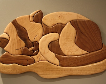 Wood intarsia | Etsy