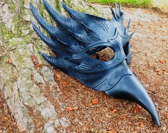 Raven mask | Etsy
