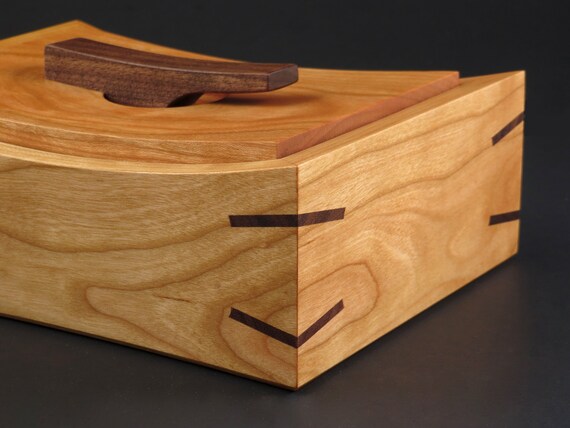 Unique Wooden Box with Miter Splines
