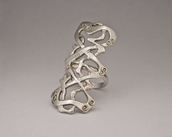 Long finger ring | Etsy