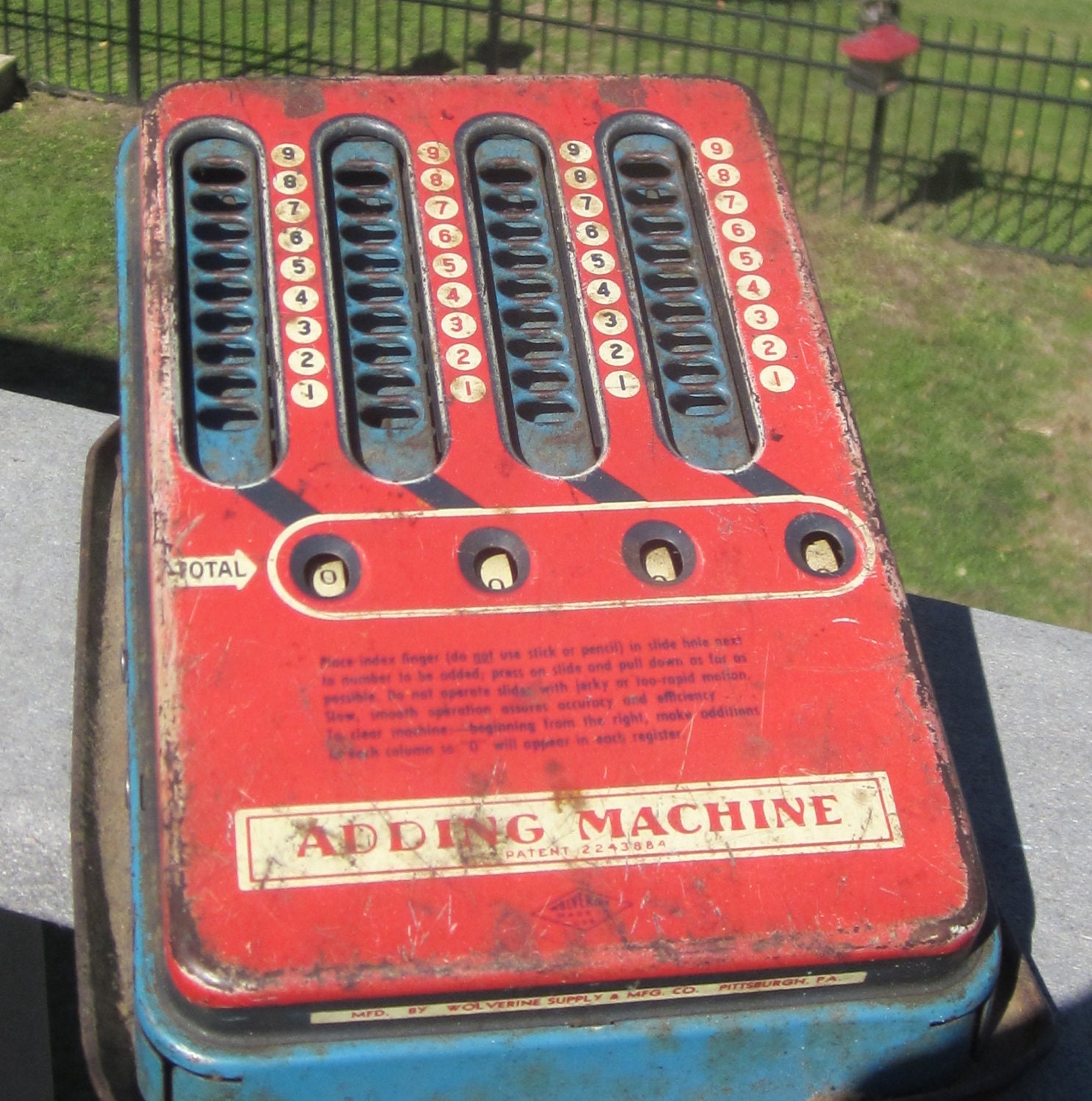 Wolverine Toy Adding Machine 1940 Era