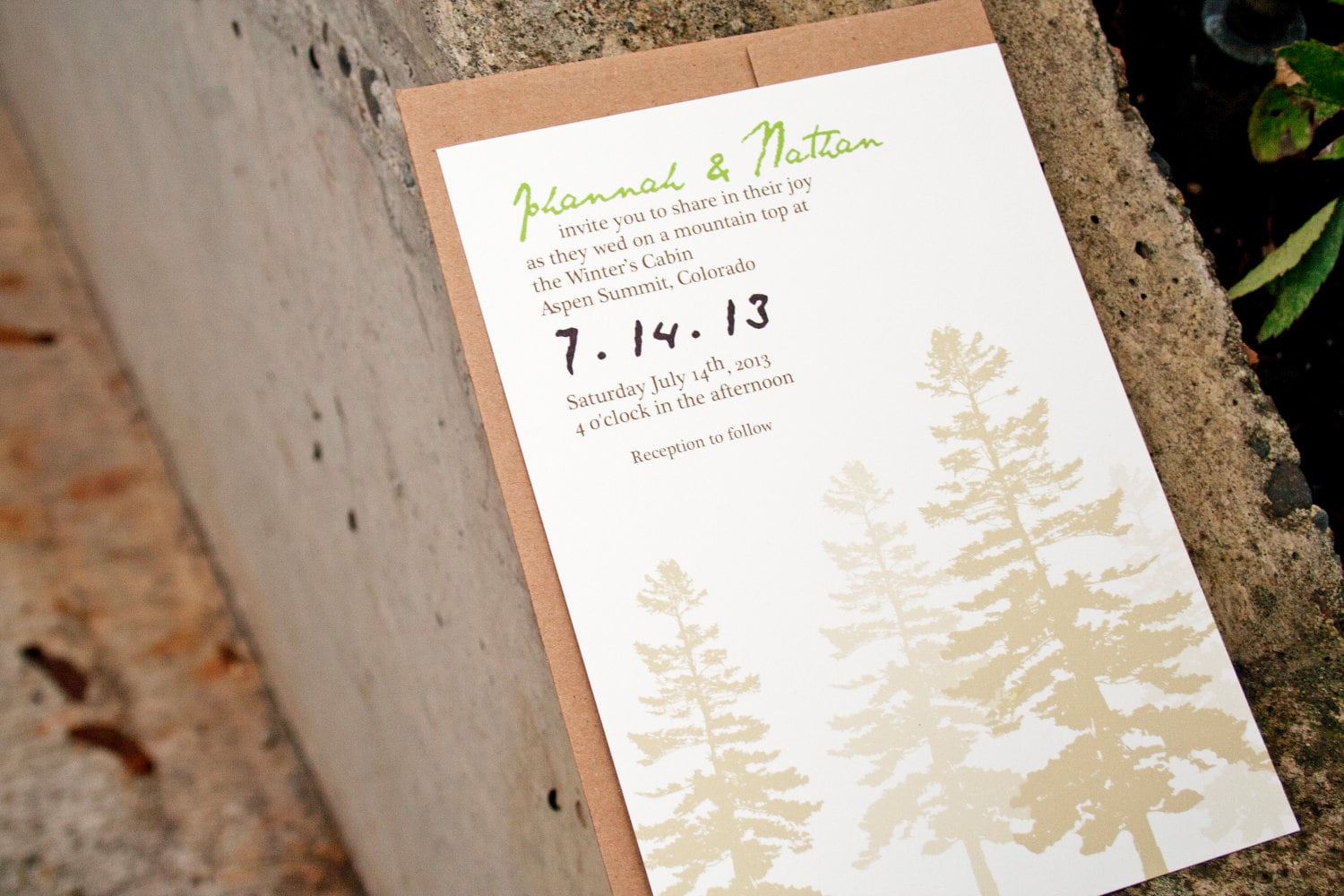 Ultimate Outdoor Wedding – Invitation – Design Fee – OnePaperHeart ...