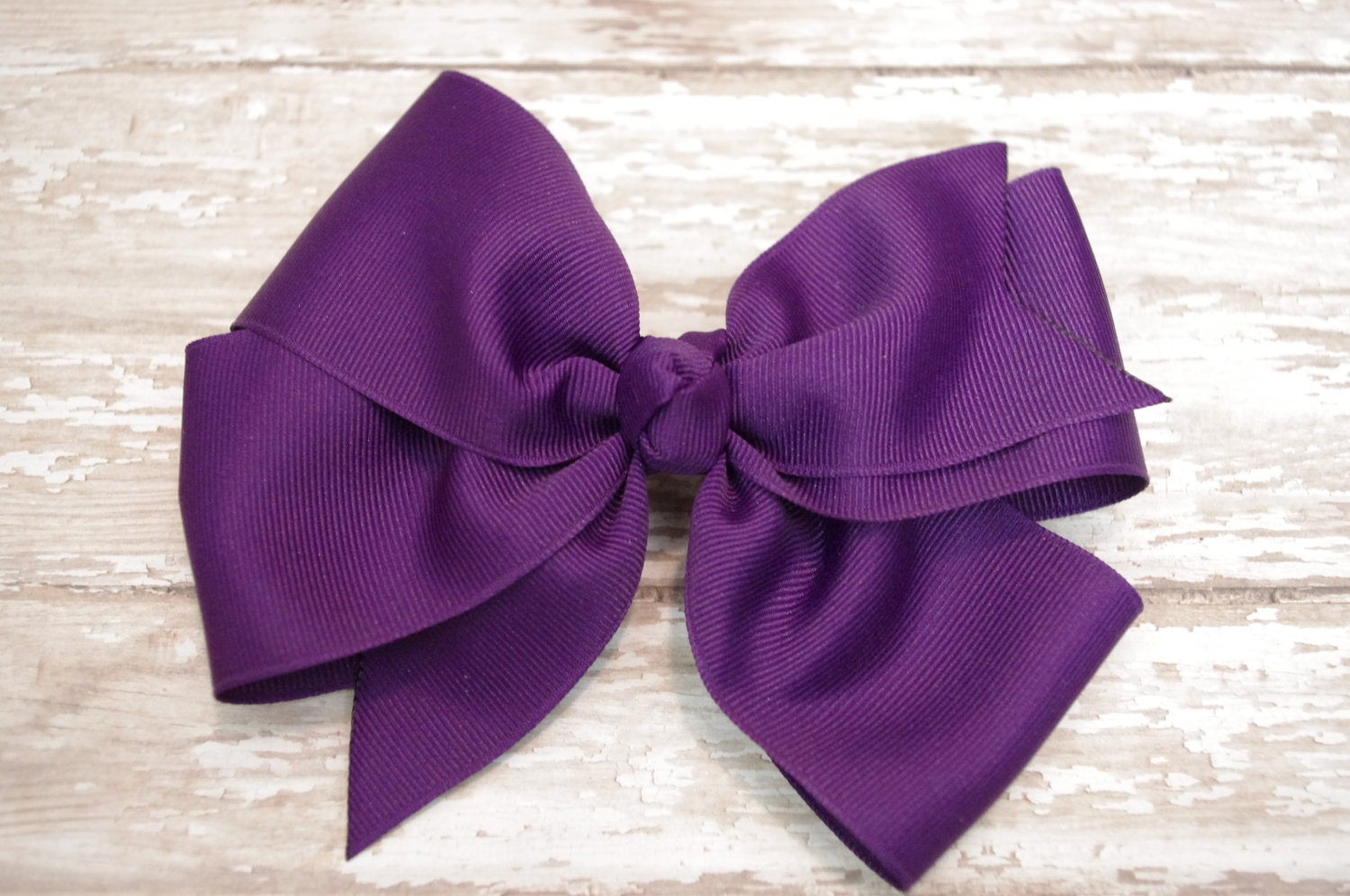 Extra Large Boutique Hair Bow Purple Jumbo Big Bow 5