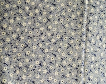 Popular items for navy floral fabric on Etsy