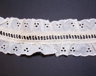 Popular items for eyelet lace trim on Etsy