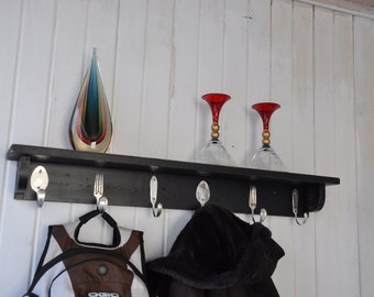 Awesome Coat Rack With Funky Forks and Personalized by jjevensen