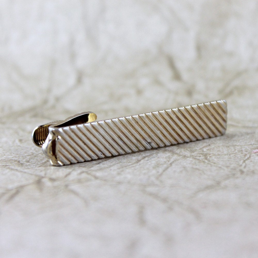 Retro Vintage Tie Bar – Gold Tone Finish – Vintage Men’s Jewellery ...
