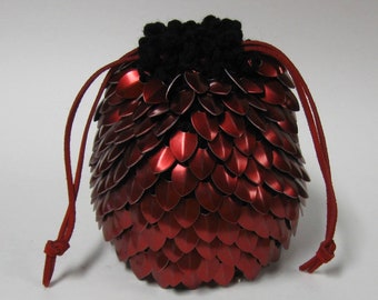 Goth Armor Cuffs in knitted Dragonhide Scalemail by Crystalsidyll