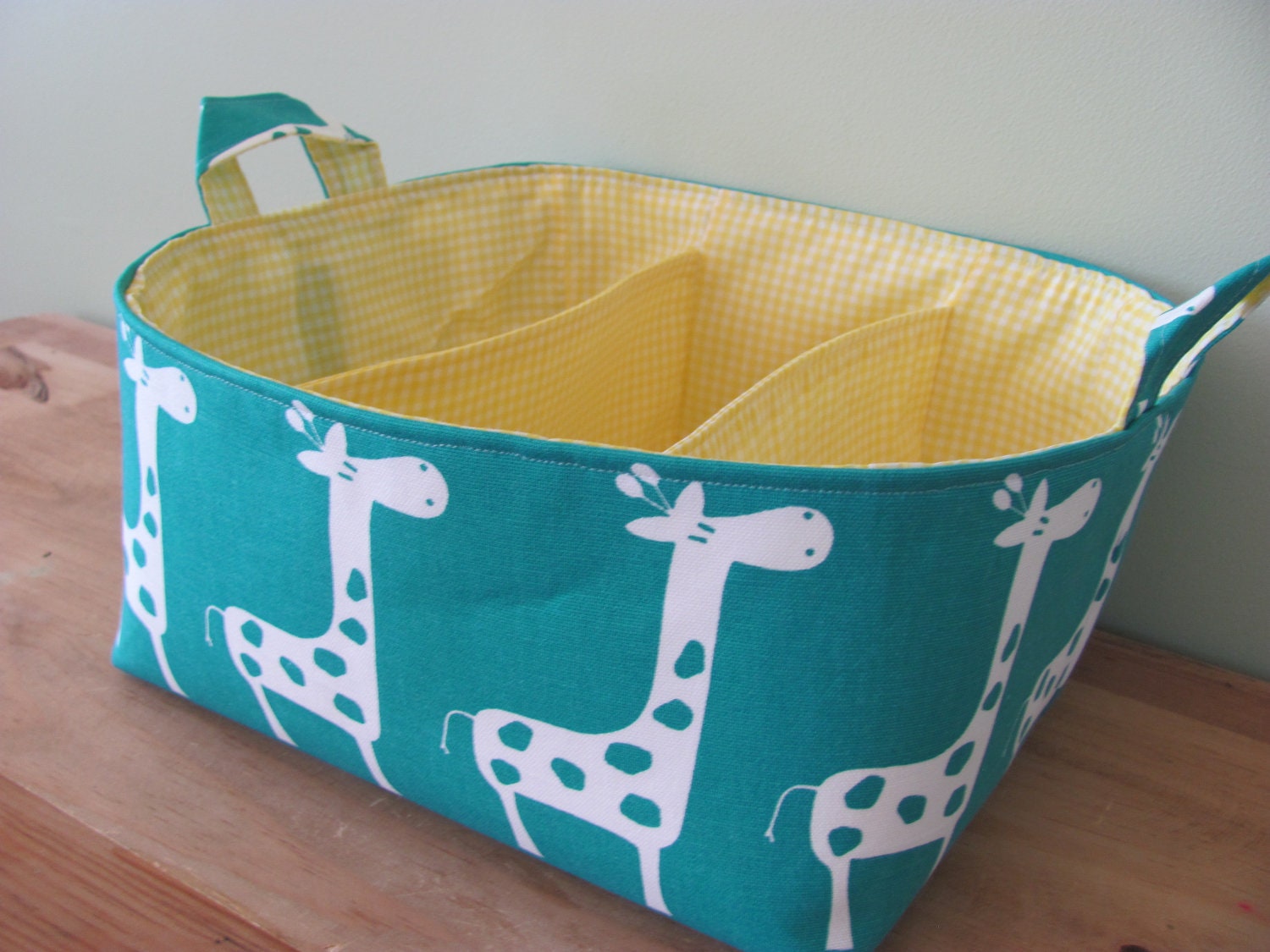 NEW Fabric Diaper Caddy Fabric organizer storage bin basket