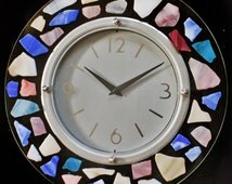Popular items for sea glass clock on Etsy