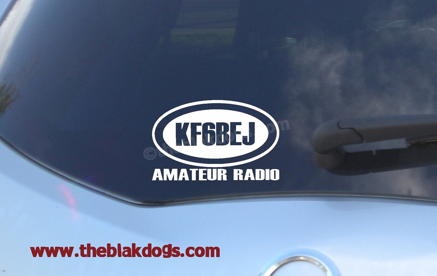 Ham Radio Call Sign Vinyl Sticker personalized Car Decal