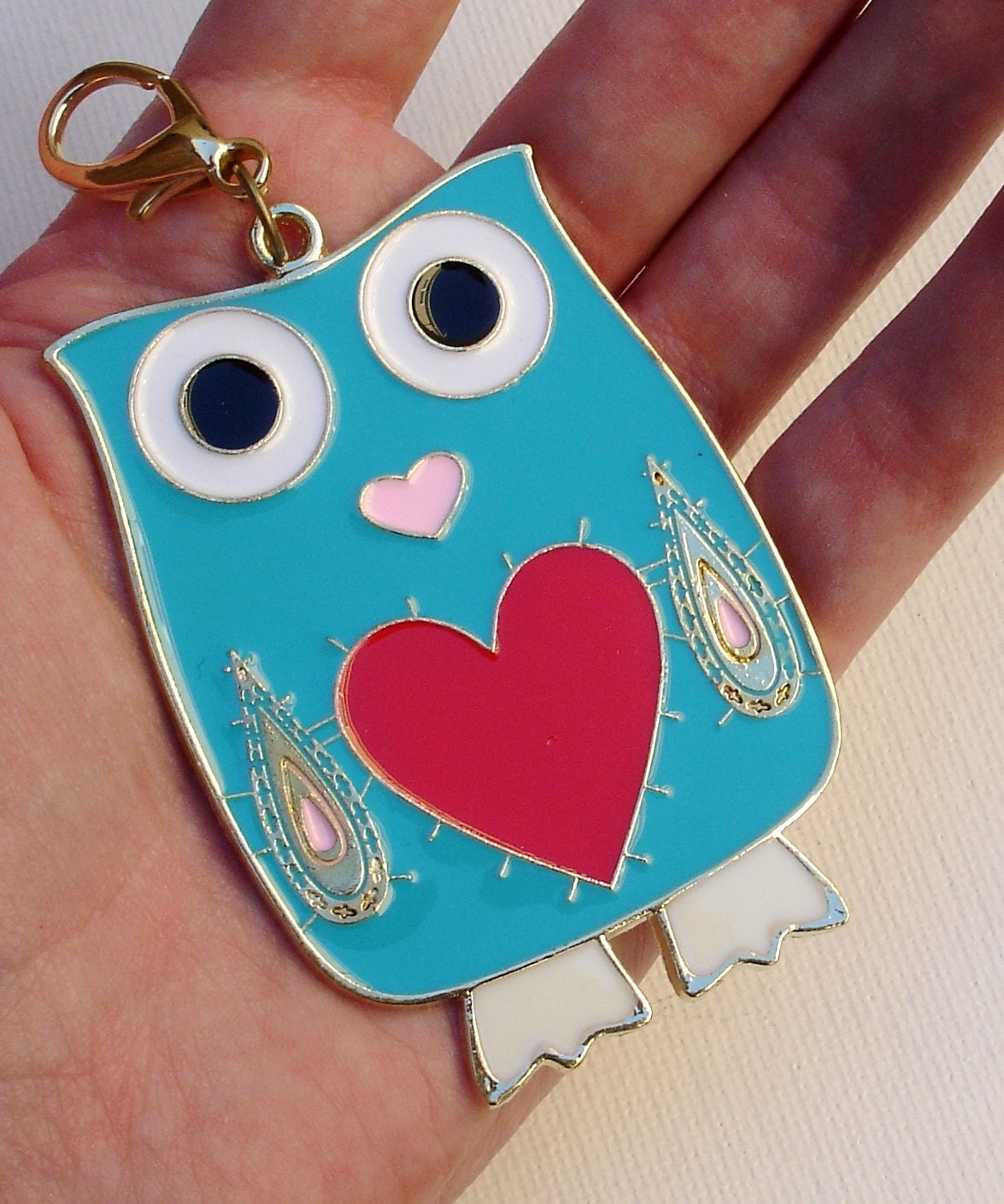 Large Owl Key Chain by owlsomegifts on Etsy
