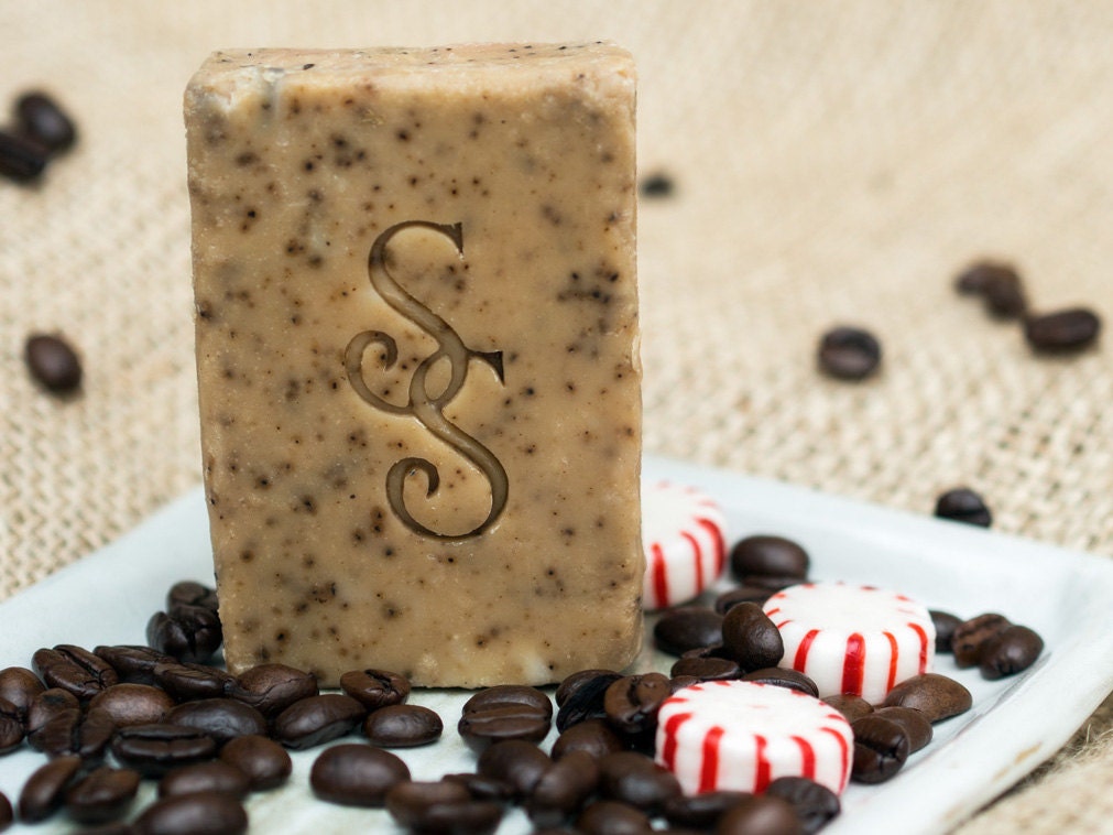 Organic Peppermint Coffee Soap