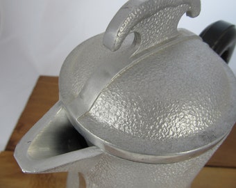Vintage Guardian Service Hammered Aluminum Coffee or Tea Pot