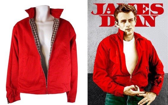 Vintage James Dean Reversible Rockabilly Red and Plaid Jacket