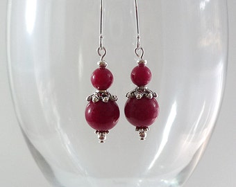 Rose Quartz Earrings Gemstone Earrings Pale by BlueIrisJewelry