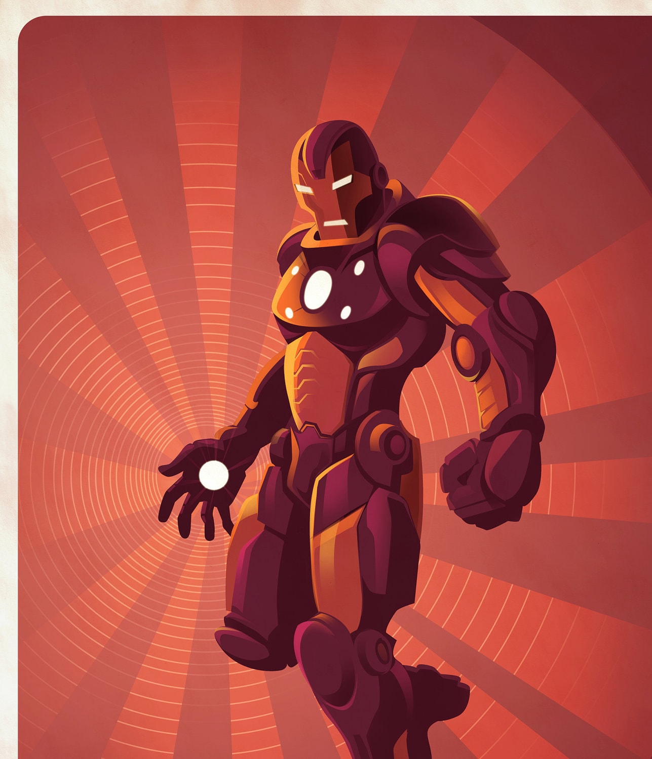 Items similar to Iron Man Poster - Repulsor Blast - 24x36 Print on Etsy