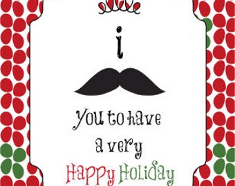 Popular items for i mustache you on Etsy