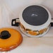 Vintage Enamel Pot JMP Capri Spain 3 Quart Enamel Pan with Lid