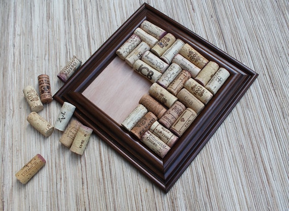Cork Trivet DIY wine cork trivet reclaimed wood frame