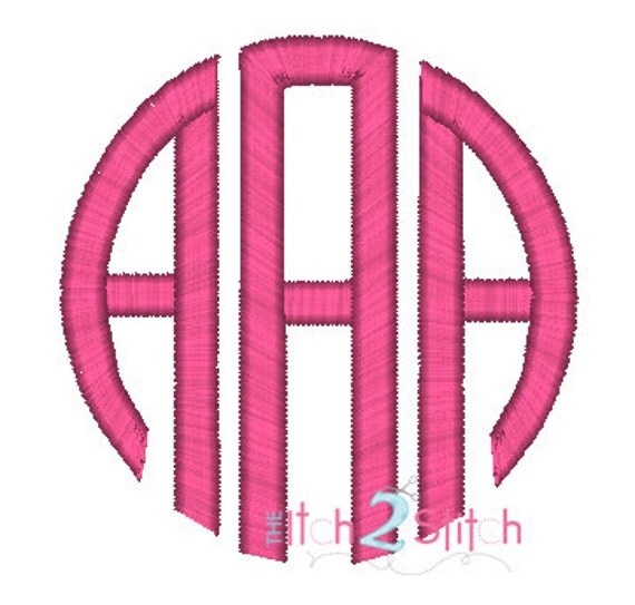 Natural Circle Monogram Font Download Free | semashow.com