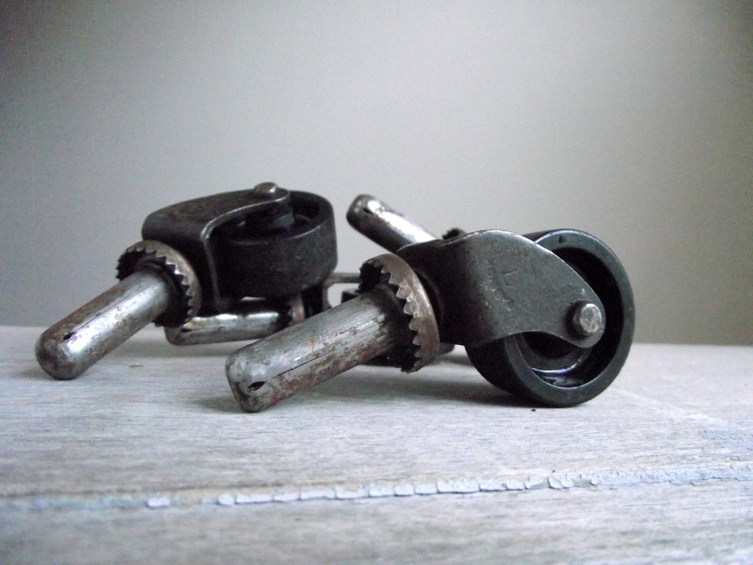 Bassick Caster Wheels Vintage Set of 4 Matching Swivel