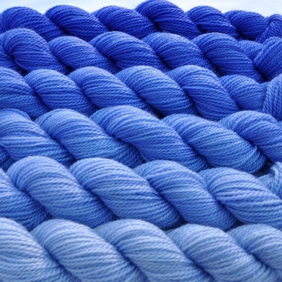 Items similar to ColorShift Endless Blue Gradient Yarn Color Shift on Etsy