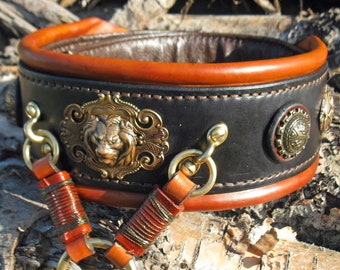 Lion collar | Etsy
