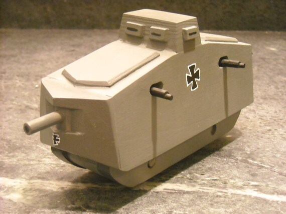 Wooden Toy German WW1 Tank
