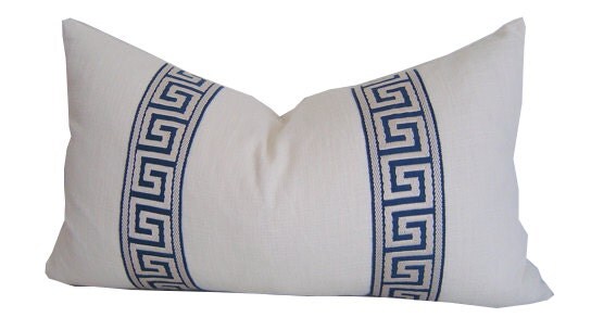 GREEK KEY Pillow Covers Greek Key Cushions Pillow Covers
