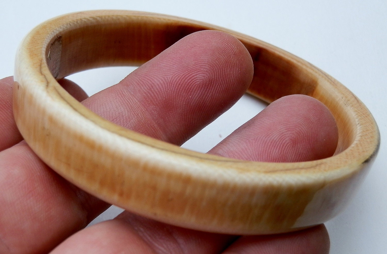Elephant Ivory Bangle. Antique African. Handmade.