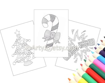 PDF Coloring Page Zentangle Inspired Abstract Coloring