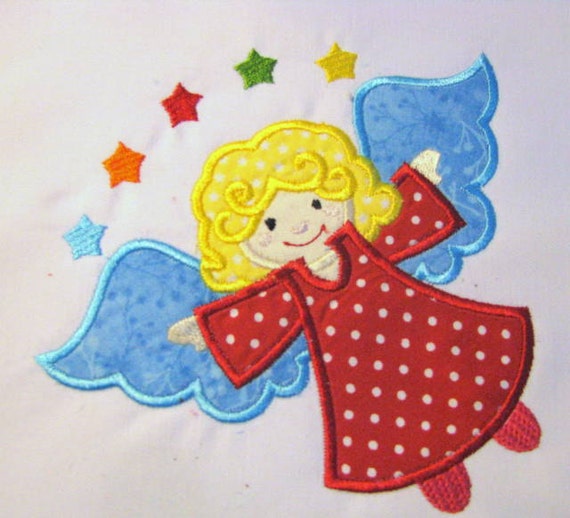 Angel 01 Machine Applique Embroidery Design Angel Applique