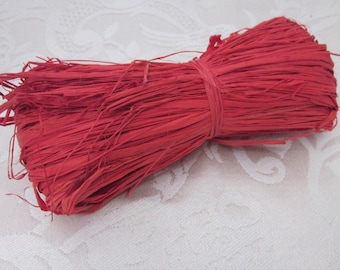 Popular items for red raffia on Etsy