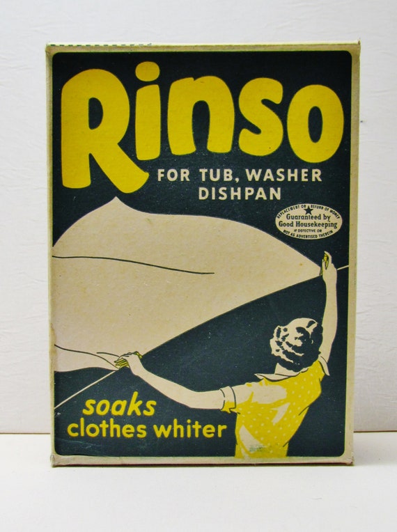 Vintage laundry soap Rinso 1930's unopened