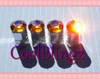 XL CRYSTAL Bling Rhinestone Tire Valve Stem Caps Covers made