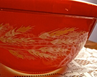 Pyrex 402 red bowl | Etsy