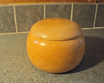 Round wood box | Etsy