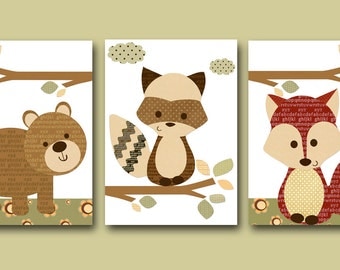 Items similar to Nursery Wall Art Decor Kids Print Animals Bird..Yoga ...