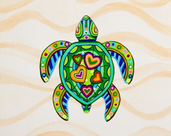 Popular items for retro turtle on Etsy