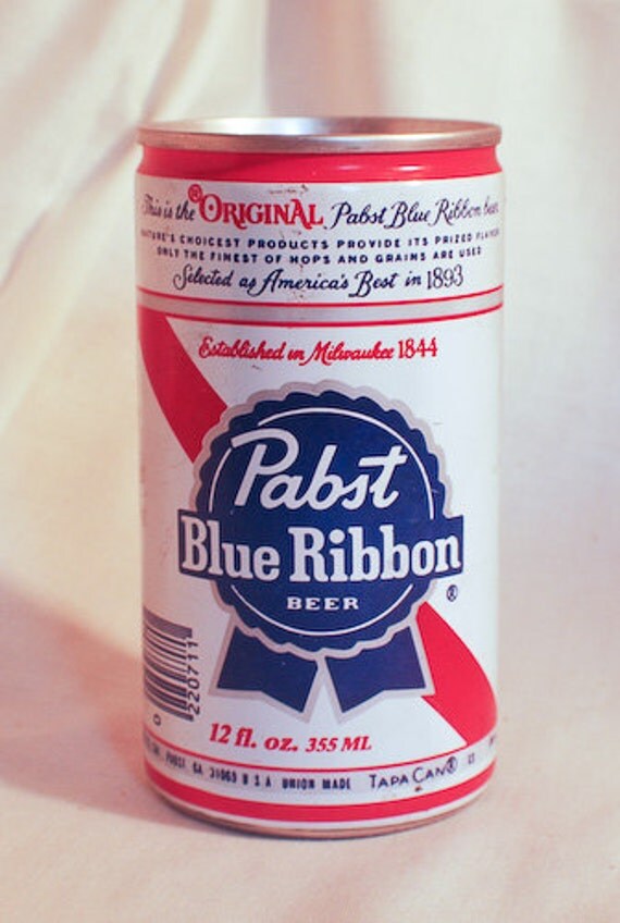Vintage Pabst Blue Ribbon Beer Can
