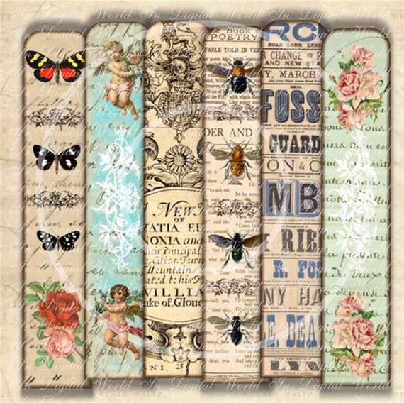 Printable Vintage Bookmarks